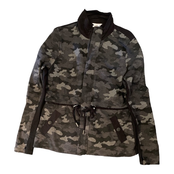 CAbi | Jackets & Coats | Cabi Camo Design Athletic Jacket Cinch Waist ...